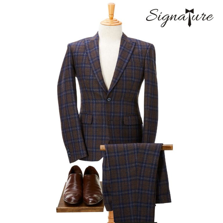 Alastair - Brown and Blue Custom Suit - Suitably - Australian Tailor ...