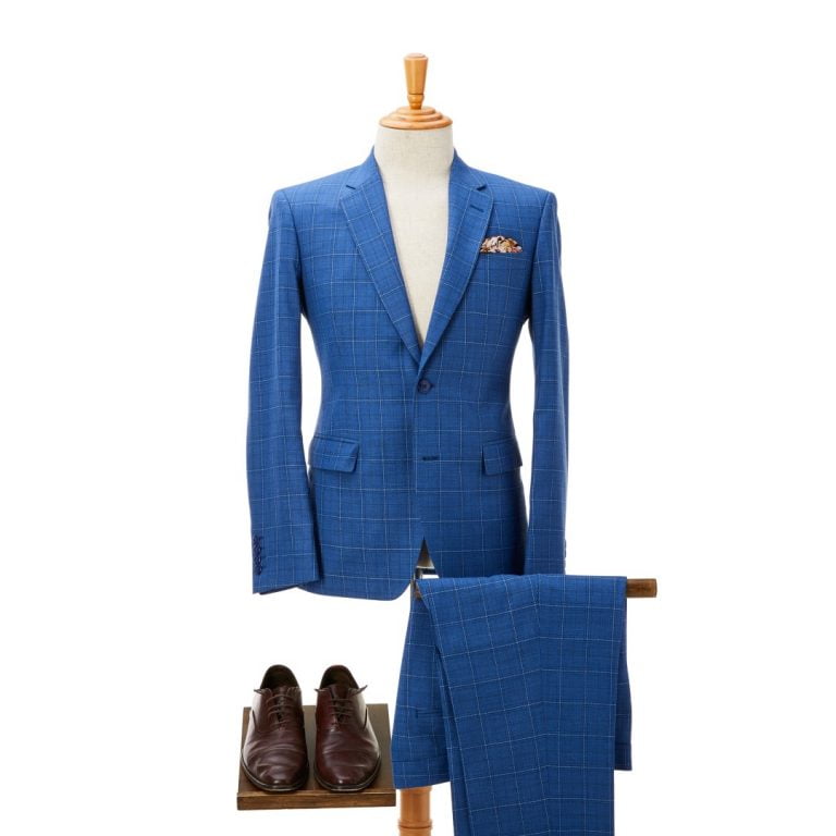 Grid - Blue Custom Suit - Suitably - Australian Tailor-Made Suits