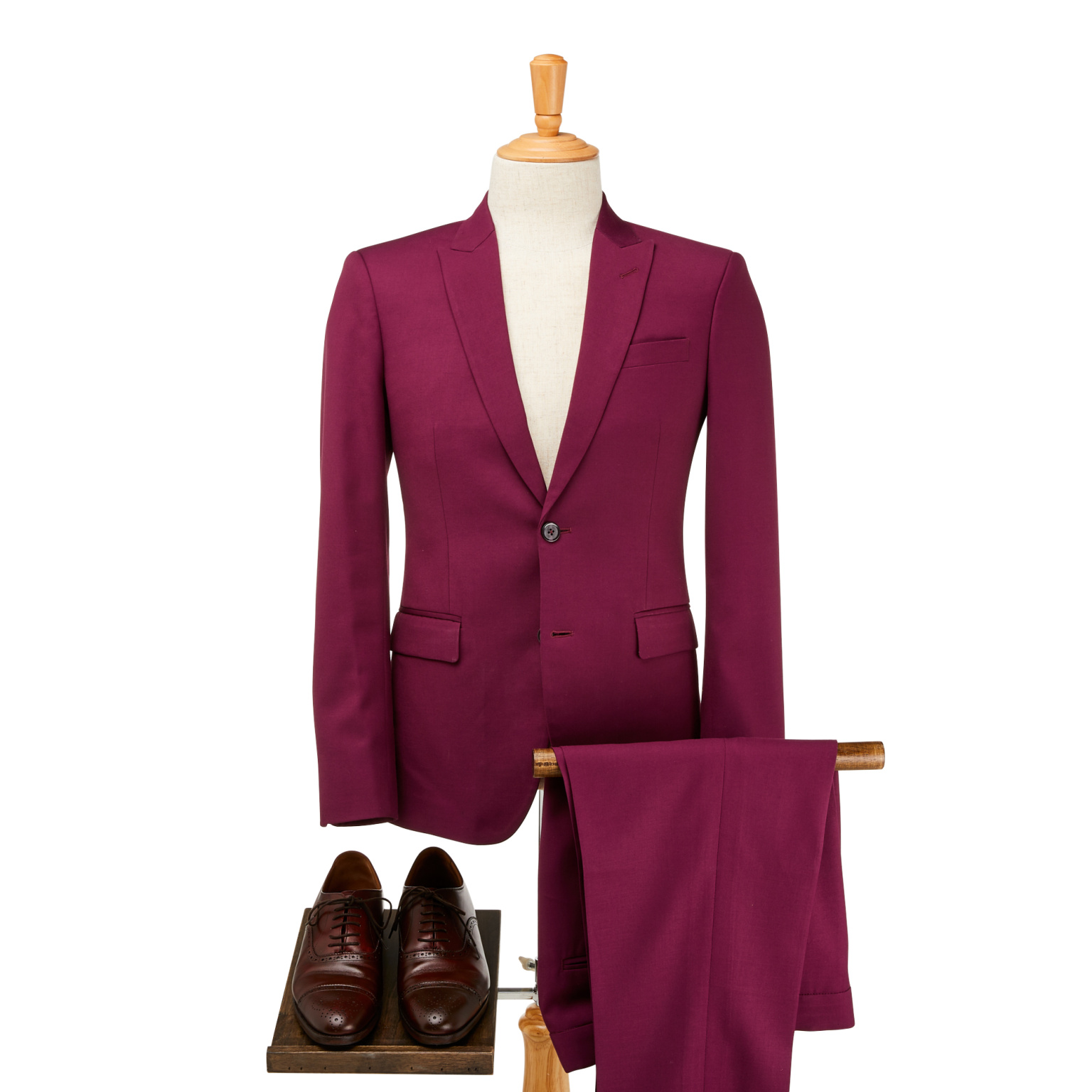 Carmine - Crimson Custom Suit - Suitably - Australian Tailor-Made Suits