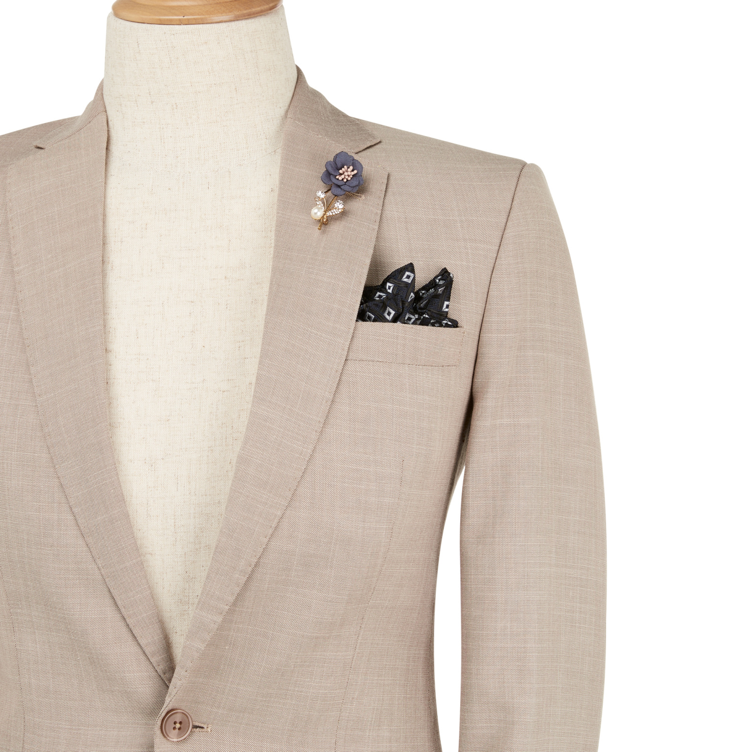 Hatched - Brown Custom Suit - Suitably - Australian Tailor-Made Suits